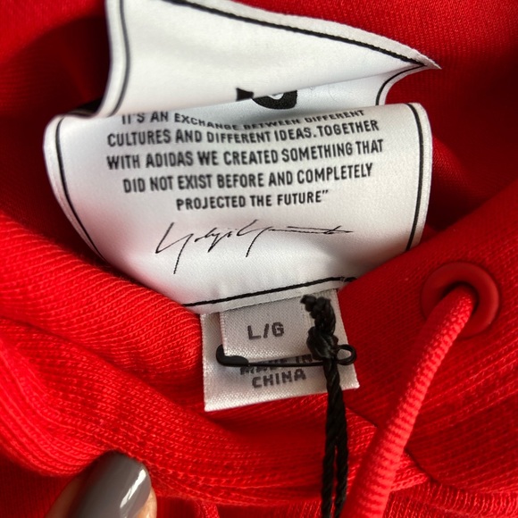 Y-3 | Tops | Y3 Womens Classic Chest Logo Hoodie Large New | Poshmark